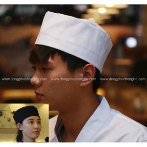 Mũ Đầu Bếp Vuông Màu Trắng - Đồng Phục Hồng Hà